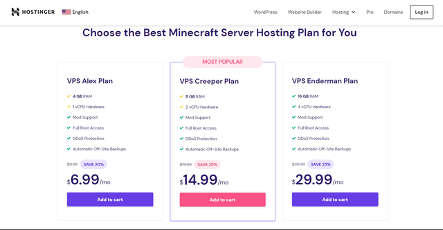 Hostinger Minecraft Server Review 2023 - Hostwizly